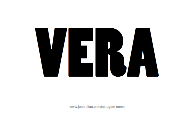 Desenhos de Tatuagem com o Nome Vera