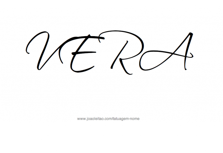 Desenhos de Tatuagem com o Nome Vera