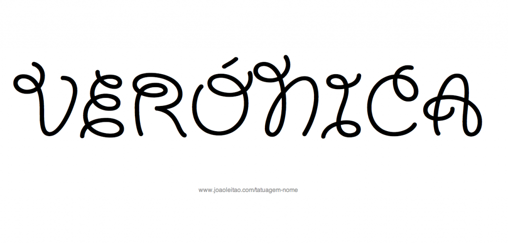 Desenhos de Tatuagem com o Nome Veronica