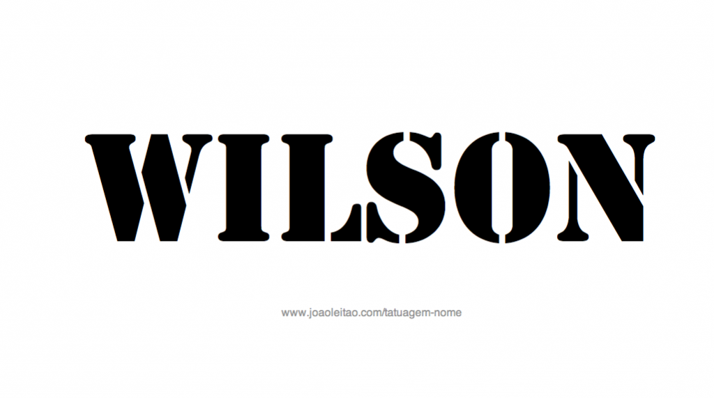 Desenhos de Tatuagem com o Nome Wilson