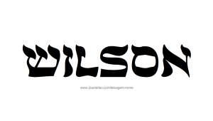 Desenhos de Tatuagem com o Nome Wilson