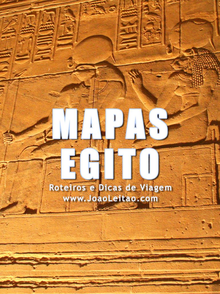 Mapas do Egito (Egipto) e Top 10 Locais turísticos para visitar