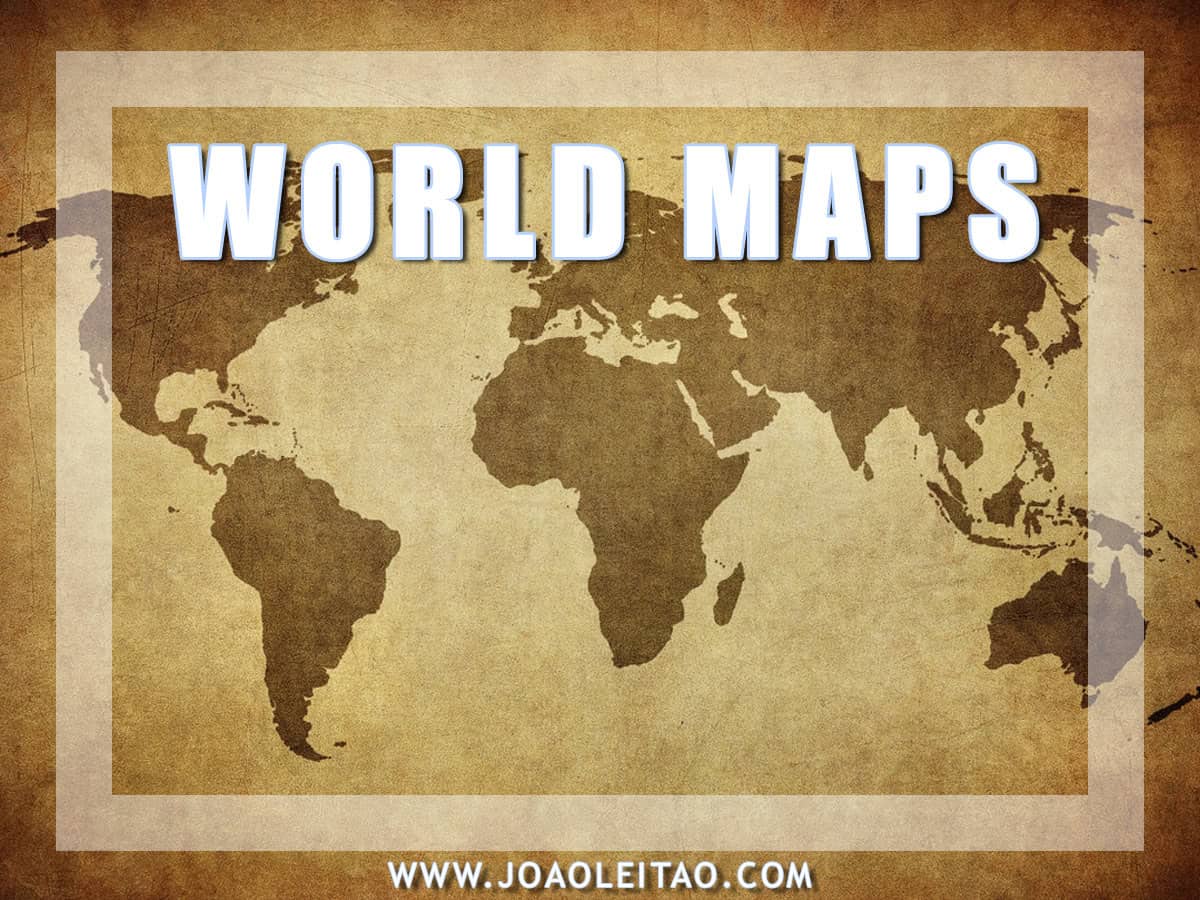 The 5 different projections of world maps